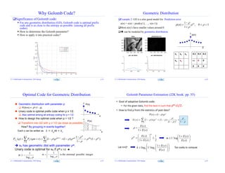 Lec-03 Entropy Coding I: Hoffmann & Golomb Codes | PDF