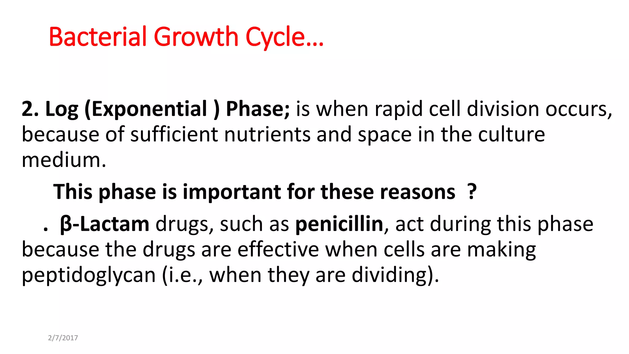 Lec 03. bacterial growth | PDF