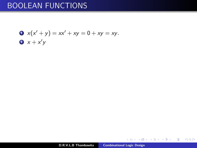 Lec 03 - Combinational Logic Design | PPT