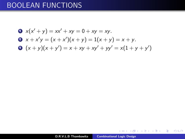 Lec 03 - Combinational Logic Design | PPT