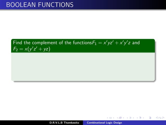 Lec 03 - Combinational Logic Design | PPT