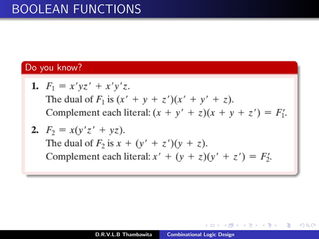 Lec 03 - Combinational Logic Design | PPT