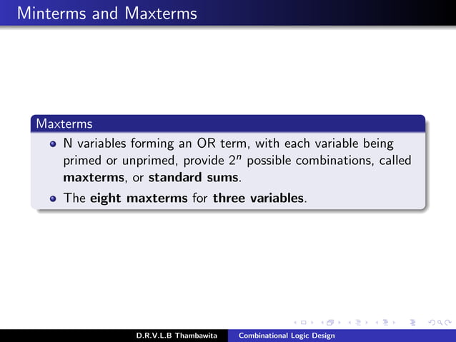 Lec 03 - Combinational Logic Design | PPT