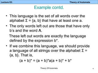 Lec 03-Regular Expression.pptLec 01-IntroductionLec 01-IntroductionLec 01-IntroductionLec 01 ...