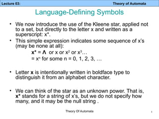 Lec 03-Regular Expression.pptLec 01-IntroductionLec 01-IntroductionLec 01-IntroductionLec 01 ...