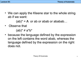 Lec 03-Regular Expression.pptLec 01-IntroductionLec 01-IntroductionLec 01-IntroductionLec 01 ...
