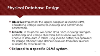 DBMS Development Life Cycle: Design to Support | PPTX