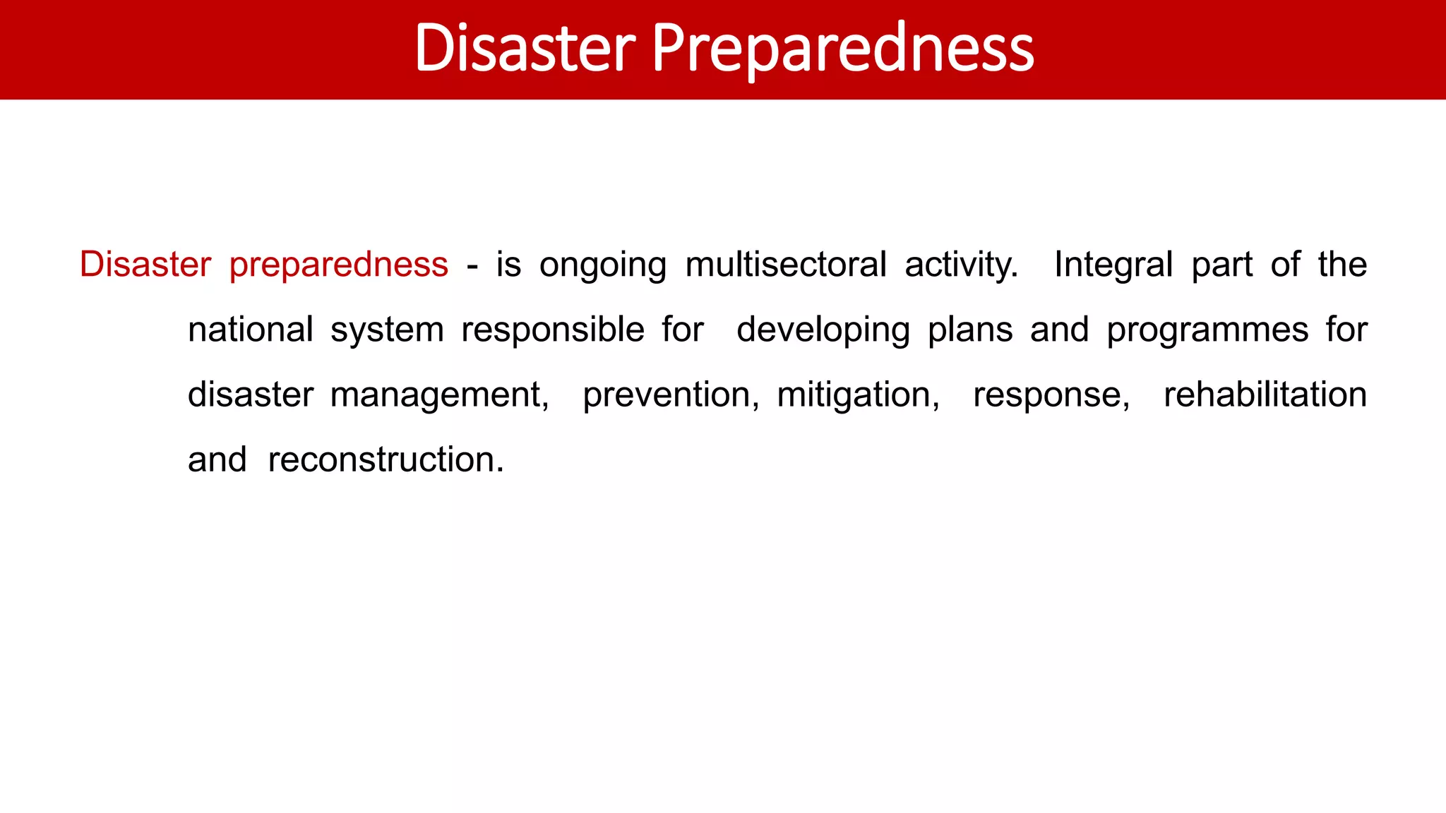 Disaster Preparedness | PPTX