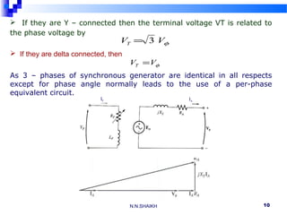 Lec # 03 equivalent circuit of a synchronous generator | PPT
