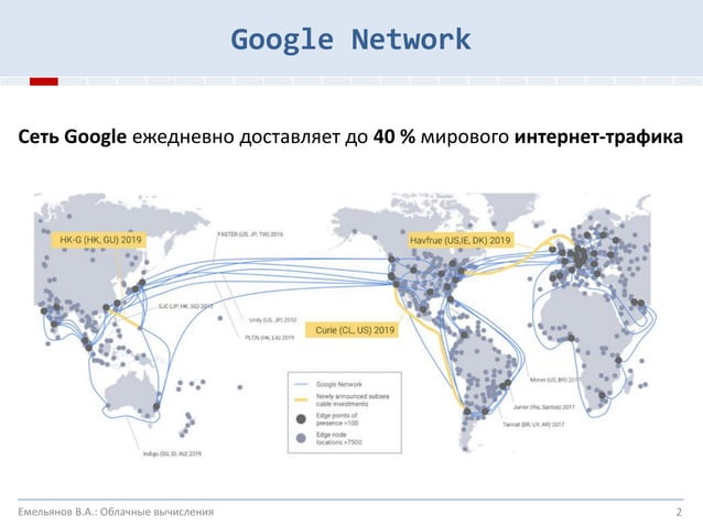 Лекция Google Cloud Platform | PPT