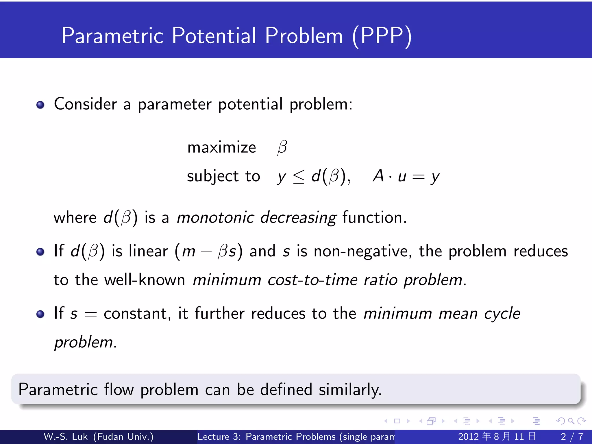 Lec03 parametric problems | PPT