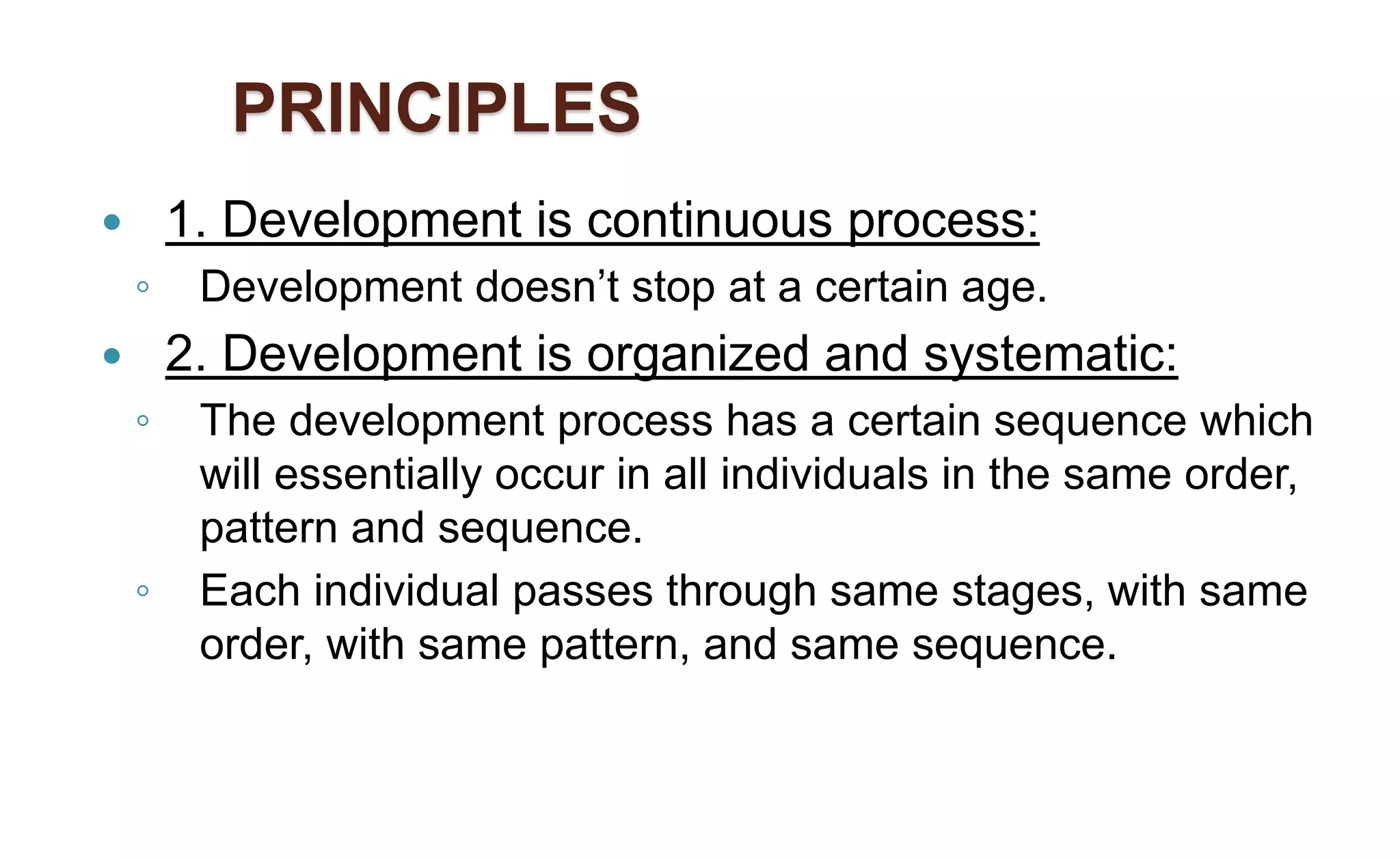 Lec 03 Principles of Human Growth & Development | PPT