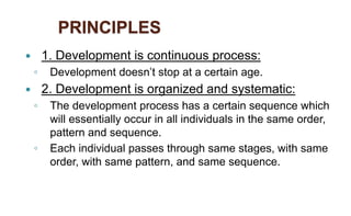 Lec 03 Principles of Human Growth & Development | PPT