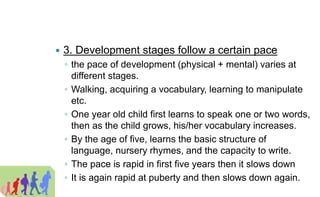 Lec 03 Principles of Human Growth & Development | PPT