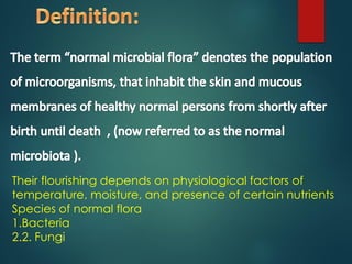 Role and Importance of Normal flora in Different Parts of Body | PDF
