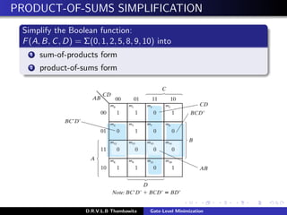 Lec 04 - Gate-level Minimization | PDF