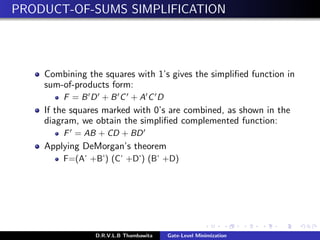 Lec 04 - Gate-level Minimization | PDF