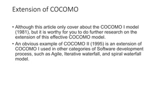 Lecture 04.2 COCOMO II student ver.pptxx | PPTX