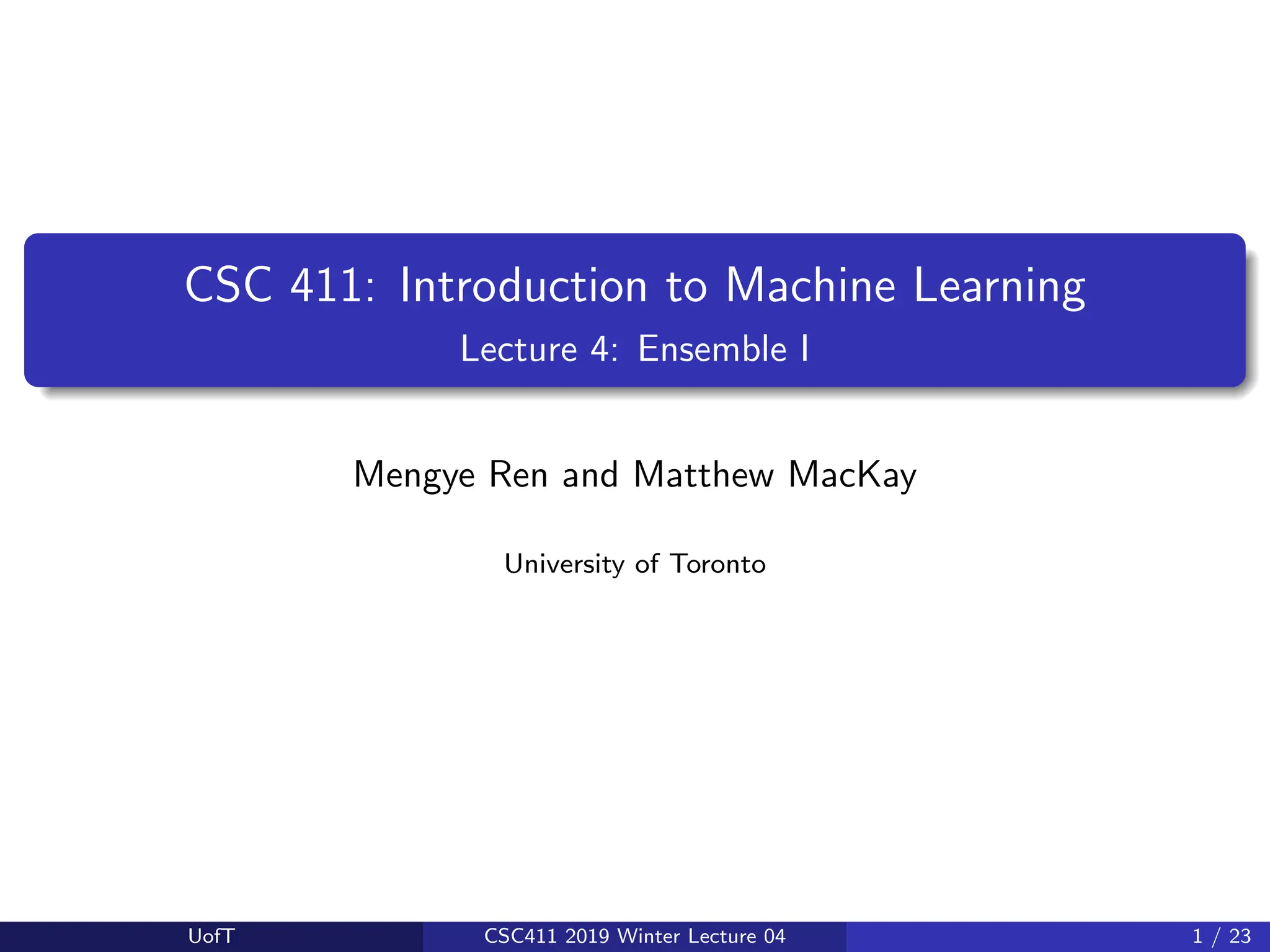 Introduction to Machine Learning Lectures | PPT