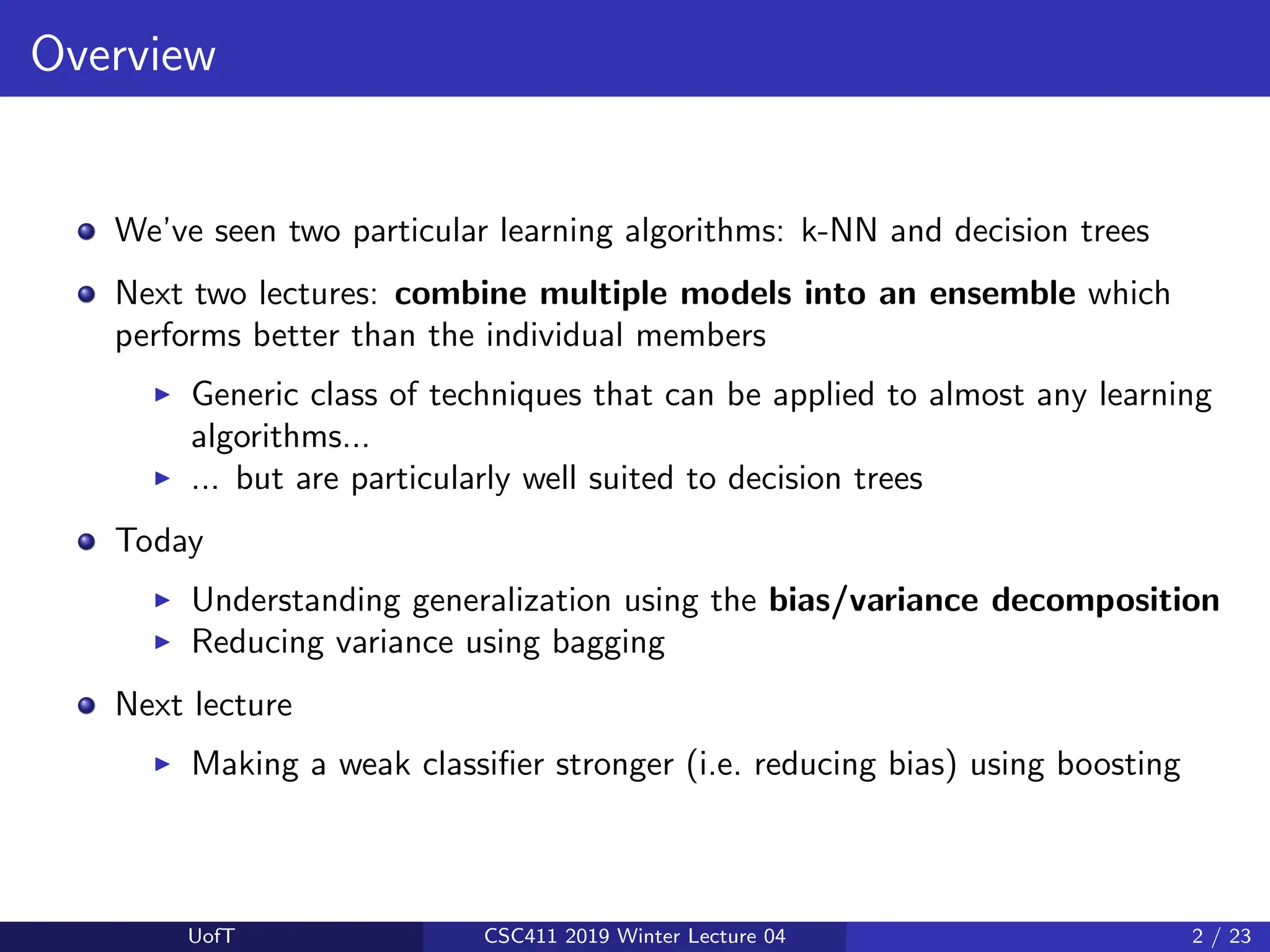 Introduction To Machine Learning Lectures Ppt