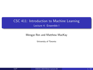 Introduction to Machine Learning Lectures | PPT