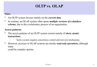 Data Warehouse And On-Line Analytical Processing | PPTX