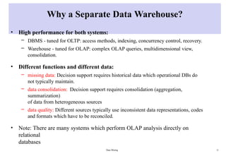 Data Warehouse And On-Line Analytical Processing | PPTX