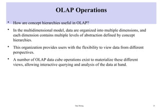 Data Warehouse And On-Line Analytical Processing | PPTX