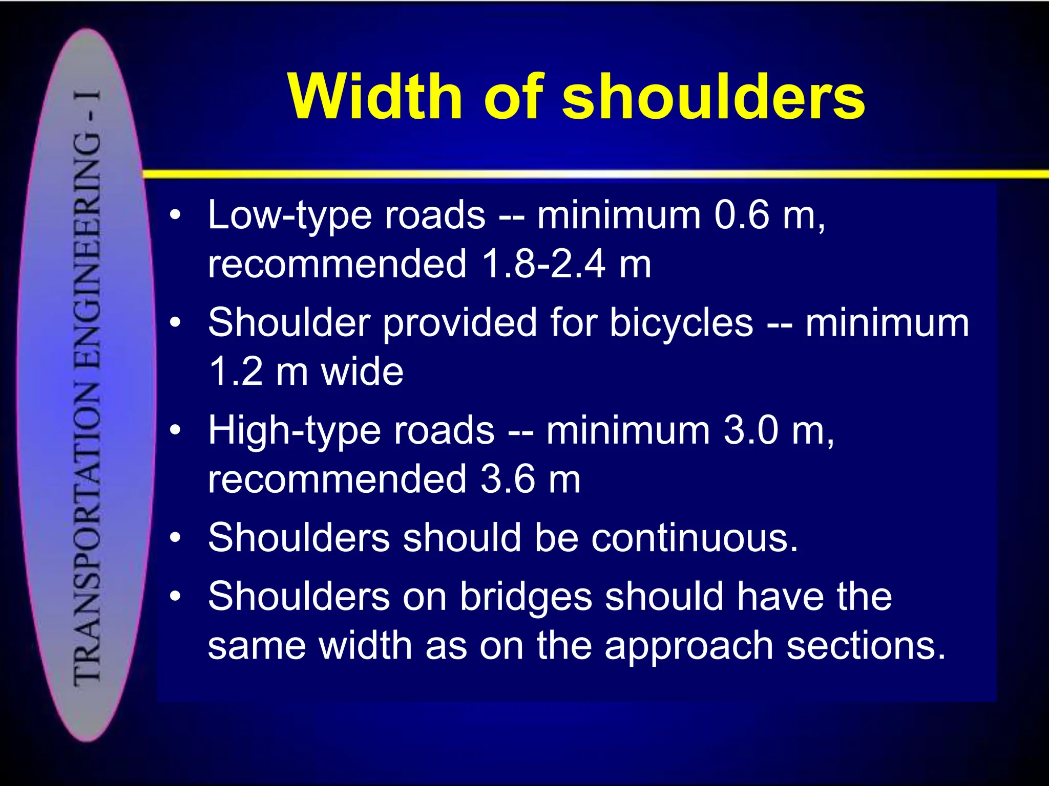 Elements of a Typical Cross-section of Road and Highway drainage | PPT