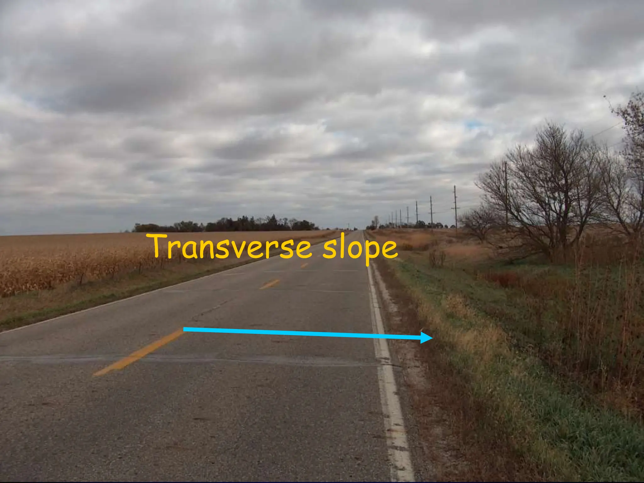Elements of a Typical Cross-section of Road and Highway drainage | PPT