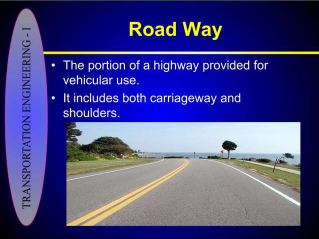 Elements of a Typical Cross-section of Road and Highway drainage | PPT ...