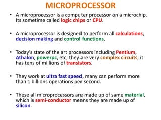 Lec # 04 Computer Hardware (CPU & Memory)-1-1.pptx | Computing | Technology & Computing