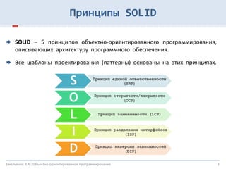 Лекция 4. Принципы SOLID | PPT