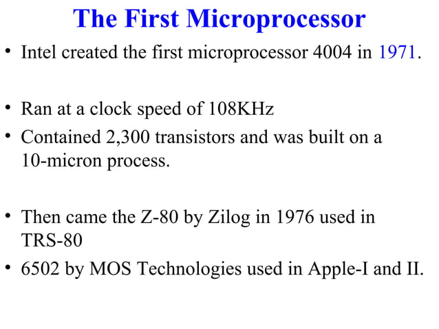 Lec 04e microprocessor_generations_w03 | PPT
