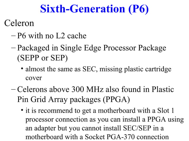 Lec 04e microprocessor_generations_w03 | PPT