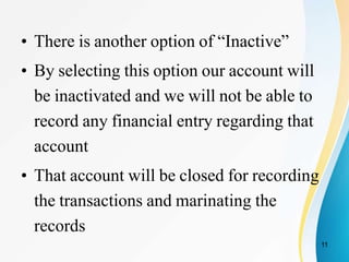 Computerised Accounting(Chart of Accounts) | PPT