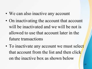 Computerised Accounting(Chart of Accounts) | PPSX