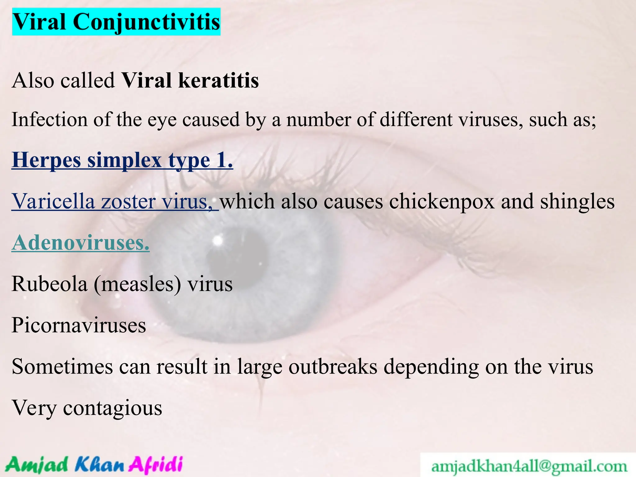 Eyes Infection (conjunctivitis) . | PPT | Eye and Vision Conditions ...