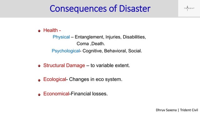 Disaster Management - Medical and Institutional arrangement | PPT