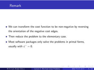 Lec04 min cost linear problems | PPT