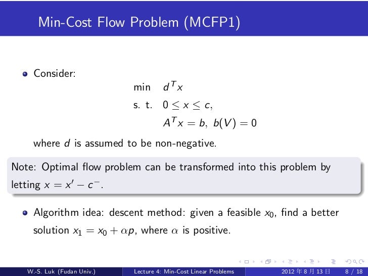Lec04 min cost linear problems