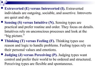 Lec 04 Personality and organizational behavior | PPTX