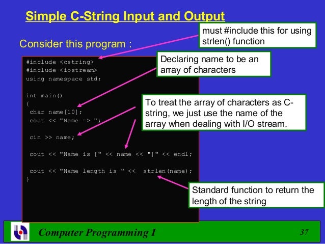 Computer Programming- Lecture 5