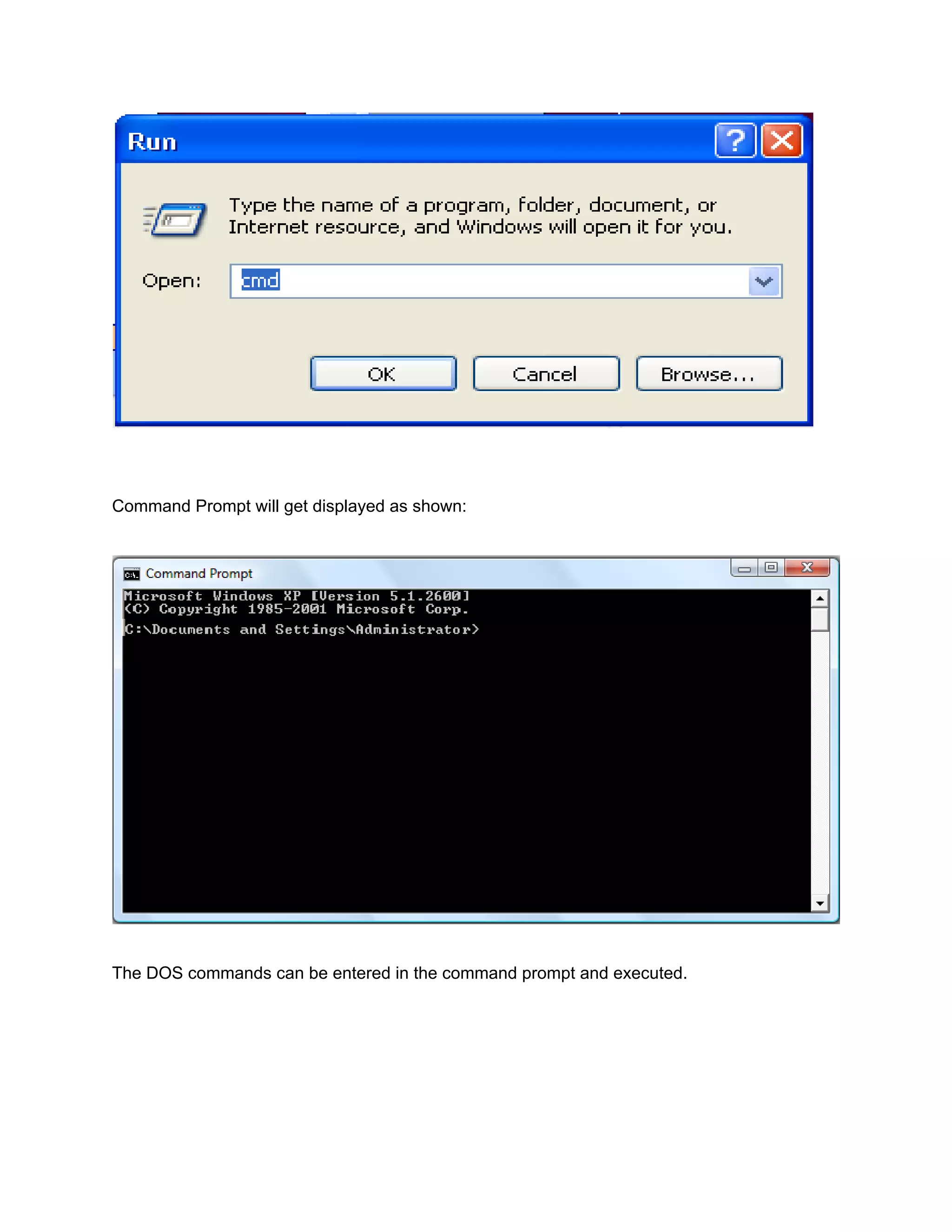 CMD Command prompts | PDF