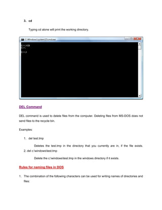 CMD Command prompts | PDF