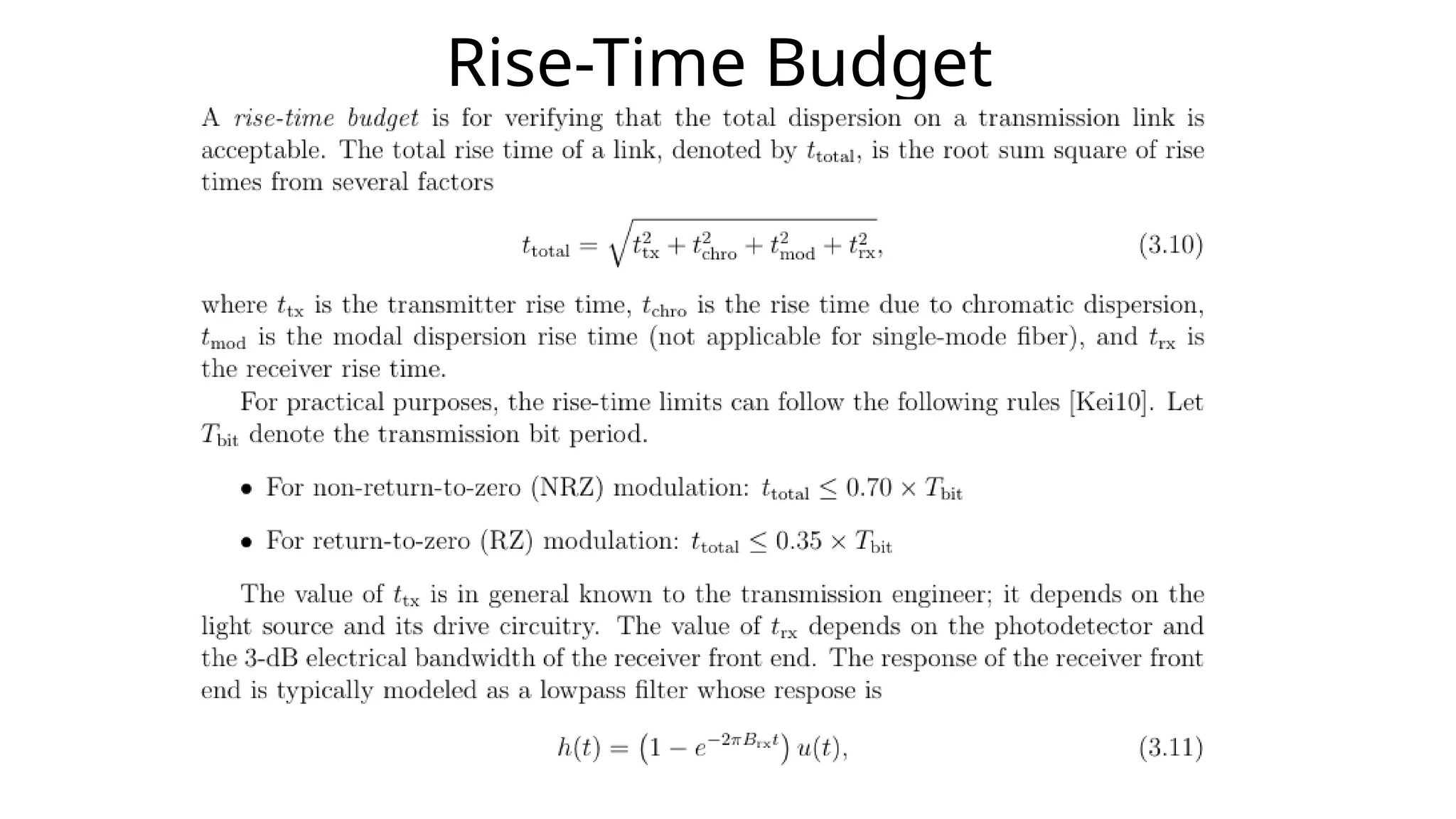 Time budget calculation in optical network.pptx