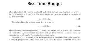 Time budget calculation in optical network.pptx
