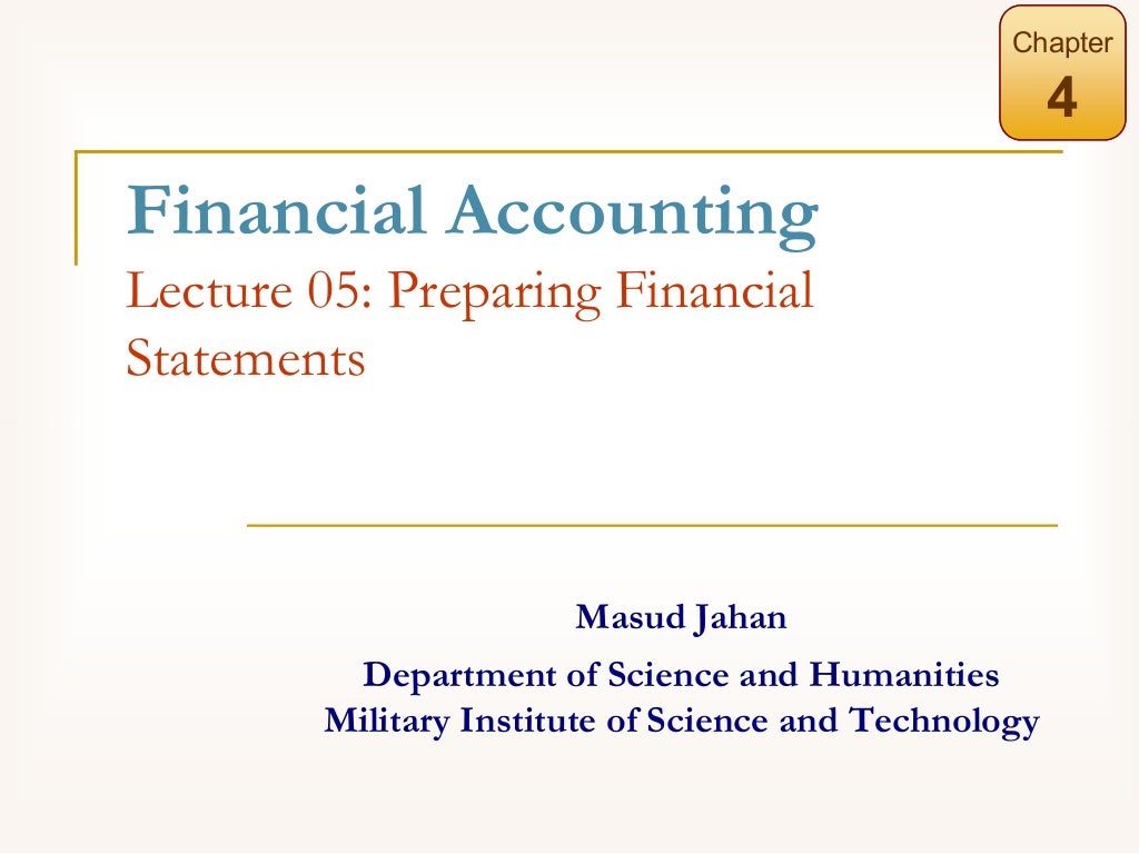 Preparing Financial Statements | PPT
