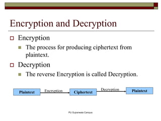 Cryptography.ppt | Information and Network Security | Computing