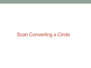 Lec05 circle ellipse | PPT